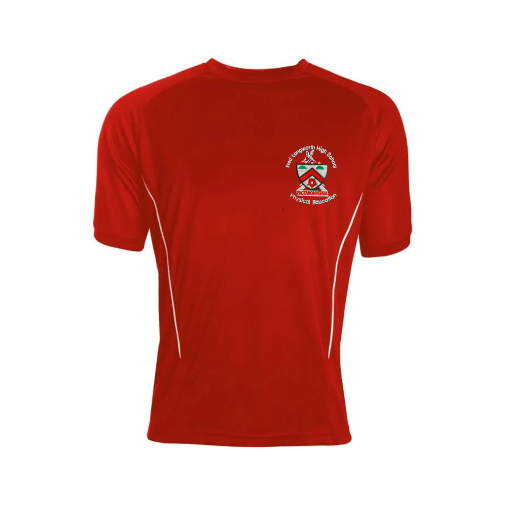Fred Longworth High School Boys PE Top | Rainbow-Uniforms