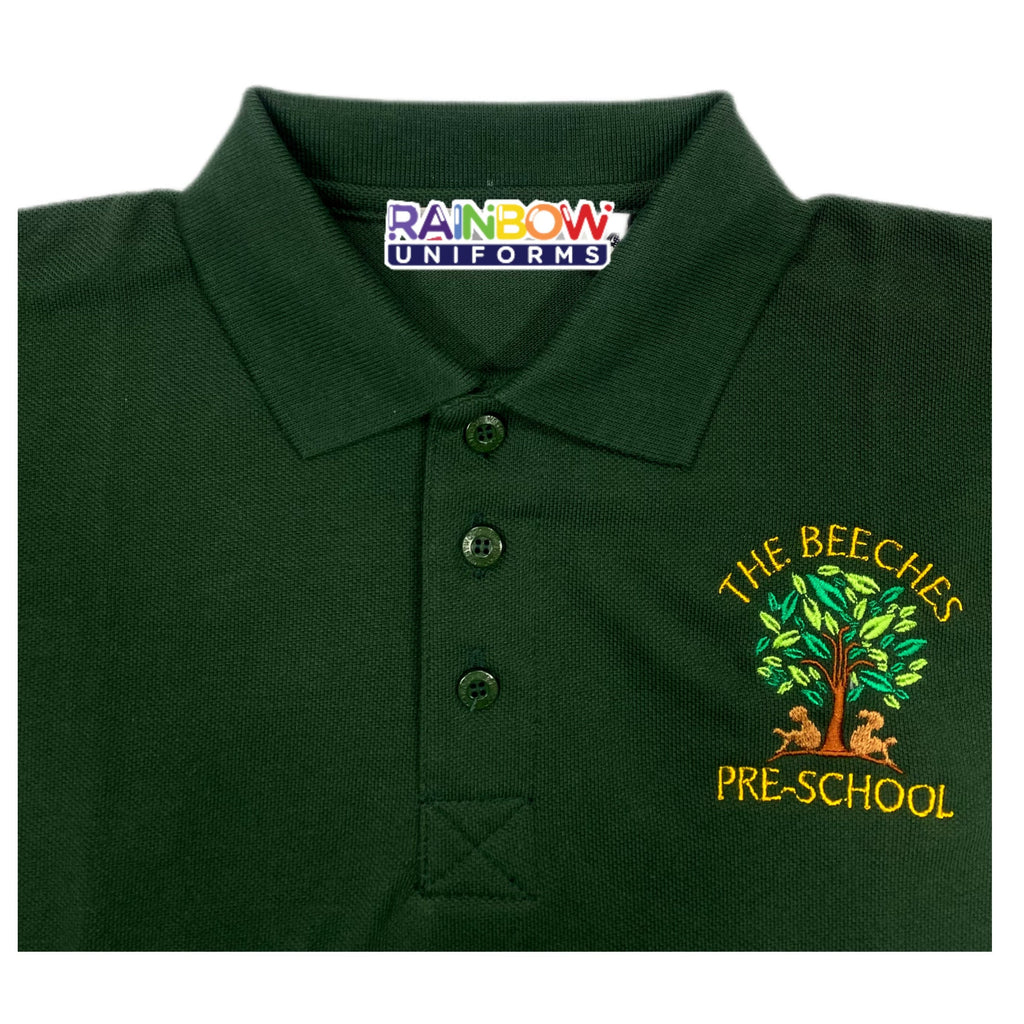 The Beeches Pre School Green Polo-Shirt | Rainbow-Uniforms