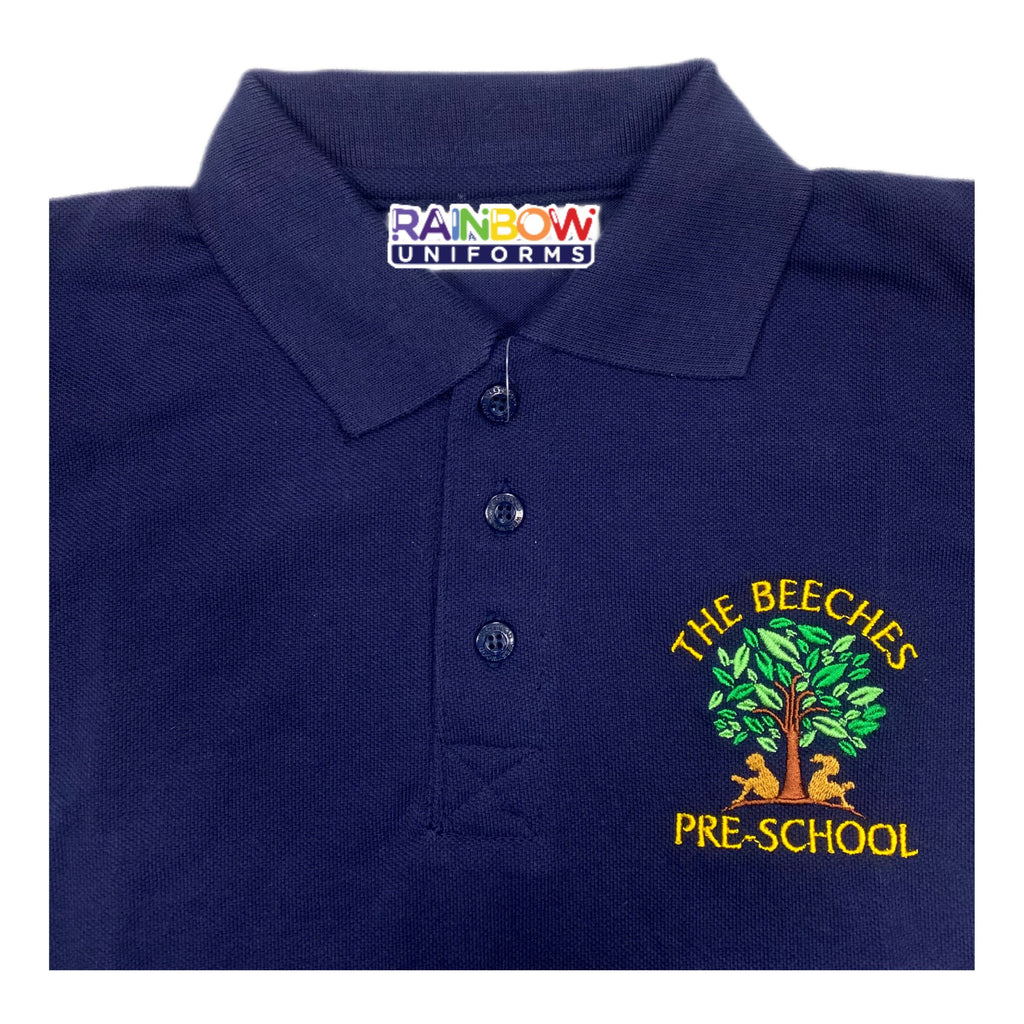 The Beeches Pre School Navy Polo-Shirt | Rainbow-Uniforms